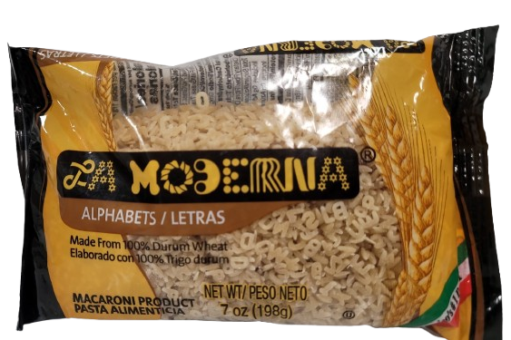 BYRINC: PASTA DE LETRAS, MACARRON LA MODERNA 200G